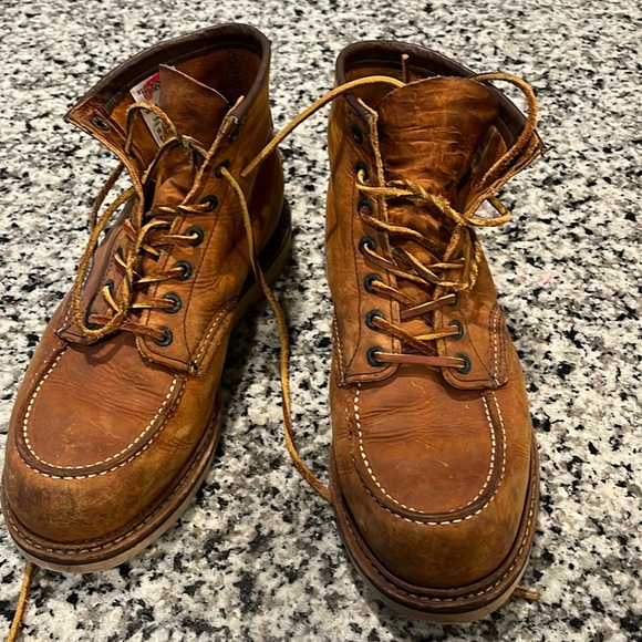 Red Wing Shoes | Shoes | Red Wing Steel Toe Classic Moc Boots | Poshmark